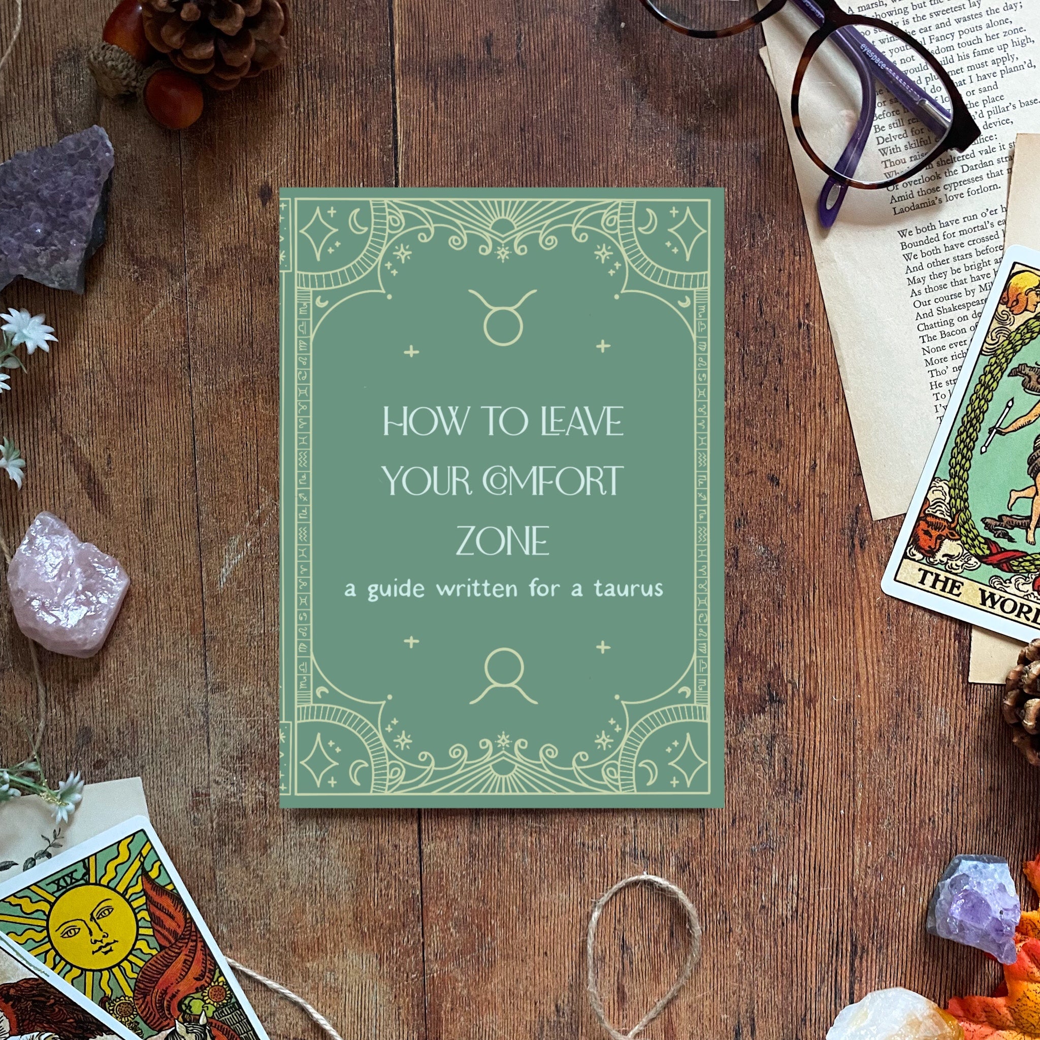 Taurus Zodiac Guide, A5 Notebook, Handmade and Eco Friendly – Tied Fates
