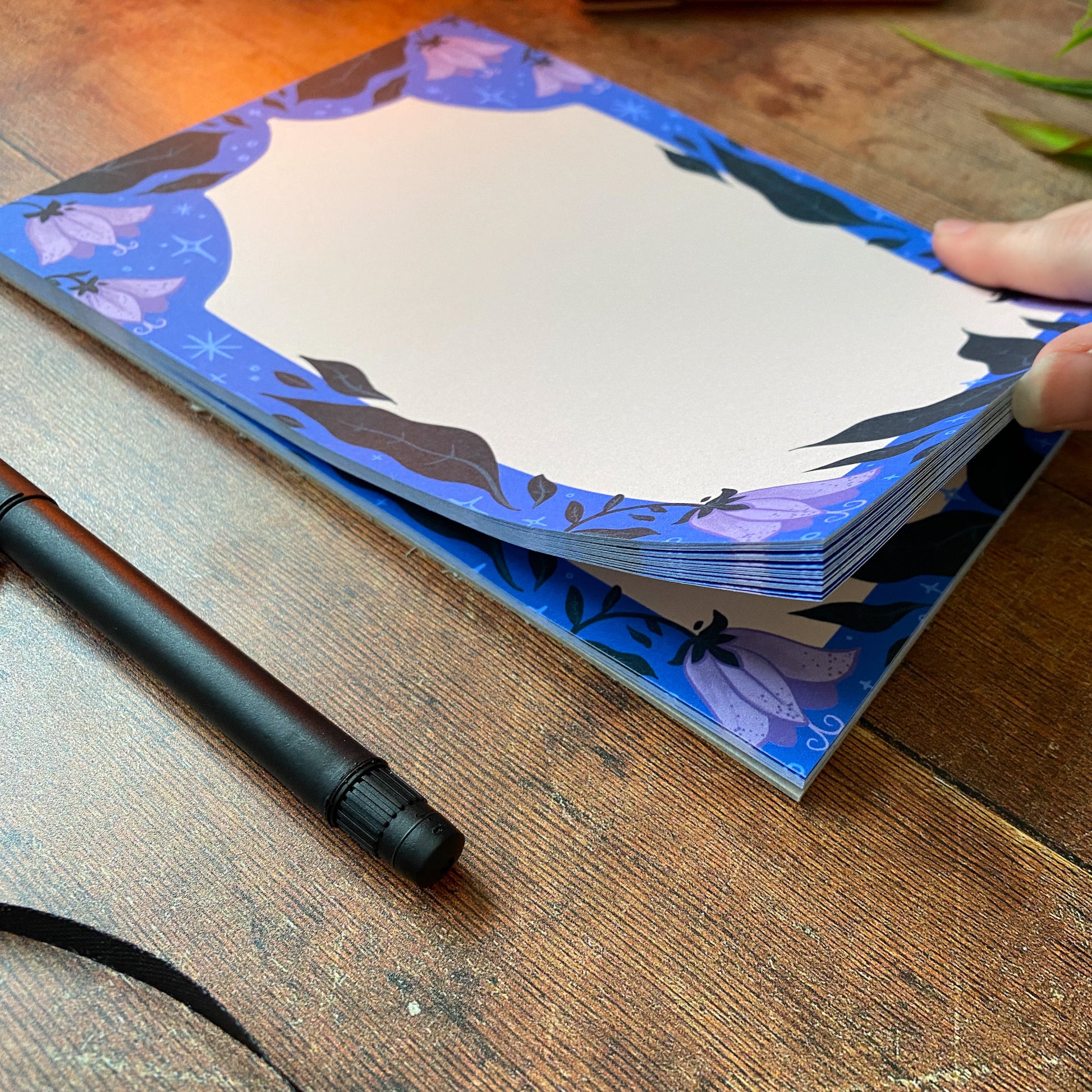 Witch's Garden, A5 Plain Notepad, Handmade and Eco Friendly – Tied Fates