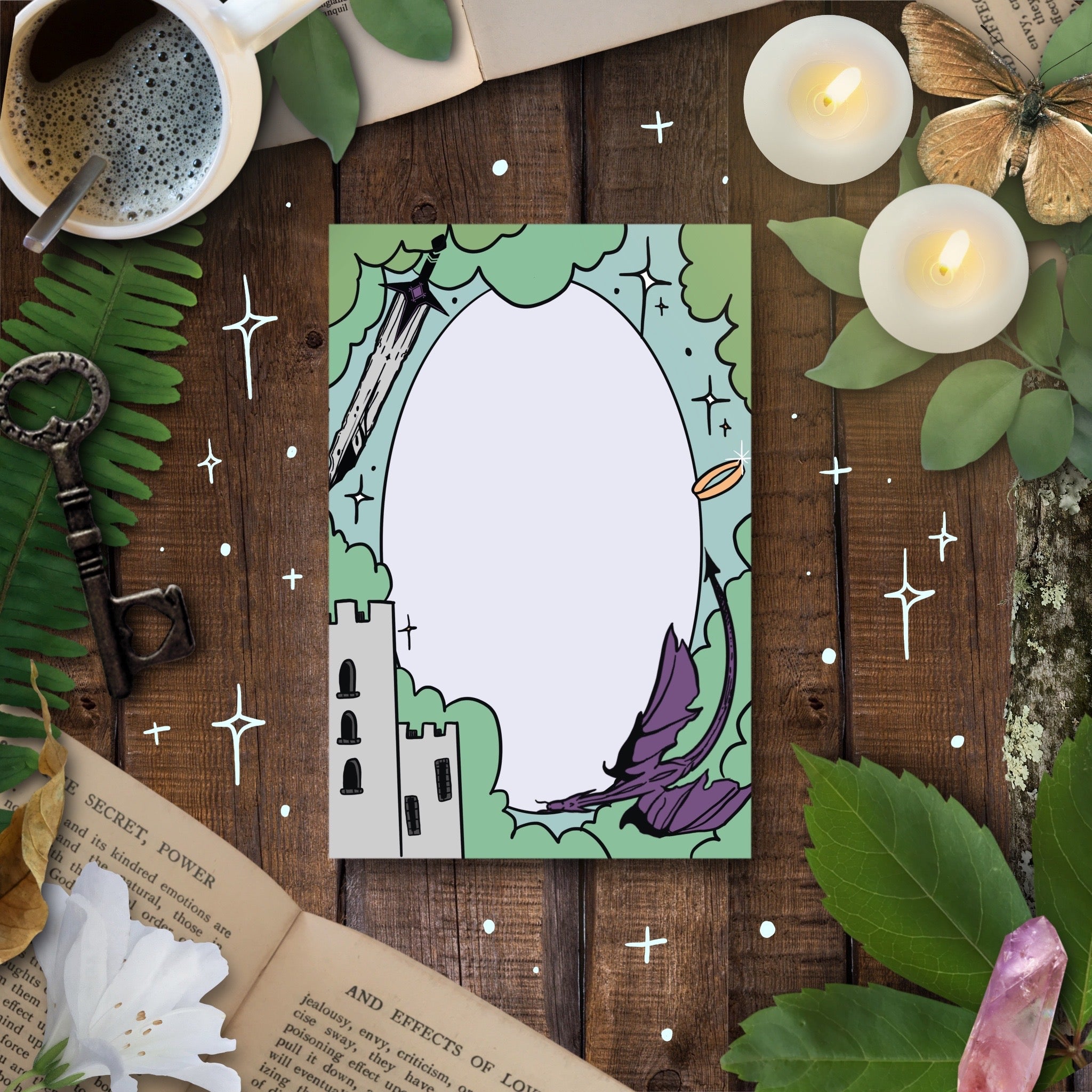 Fantasy Plain Notepad, Handmade and Eco Friendly – Tied Fates